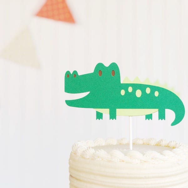 Alligator Birthday Cake - Etsy