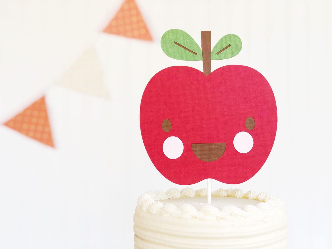 Apple / Fall / Smash Cake / Cake Topper / First Birthday / - Etsy