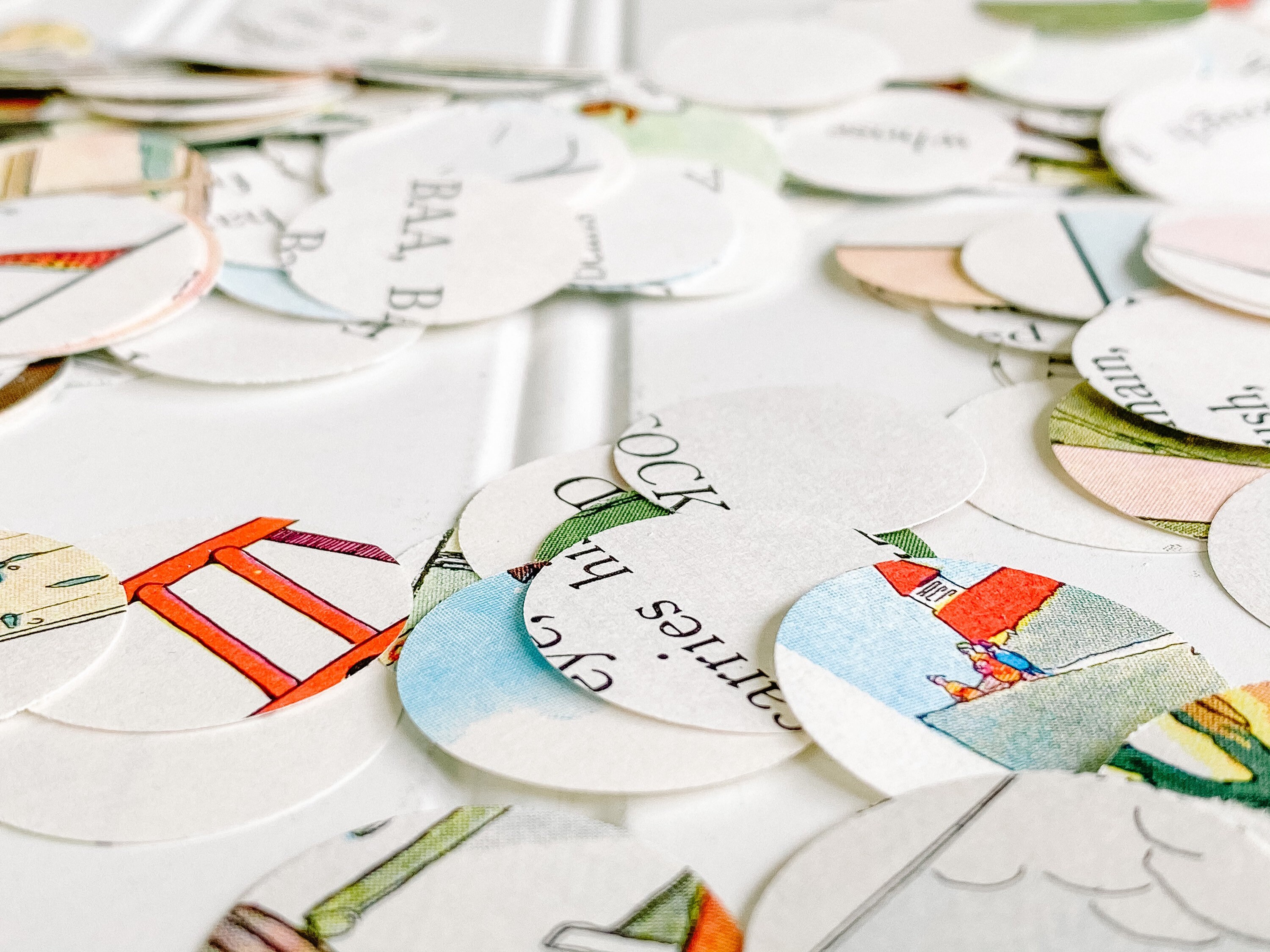 Book Confetti / Storybook Confetti / Vintage Book / Nursery / | Etsy