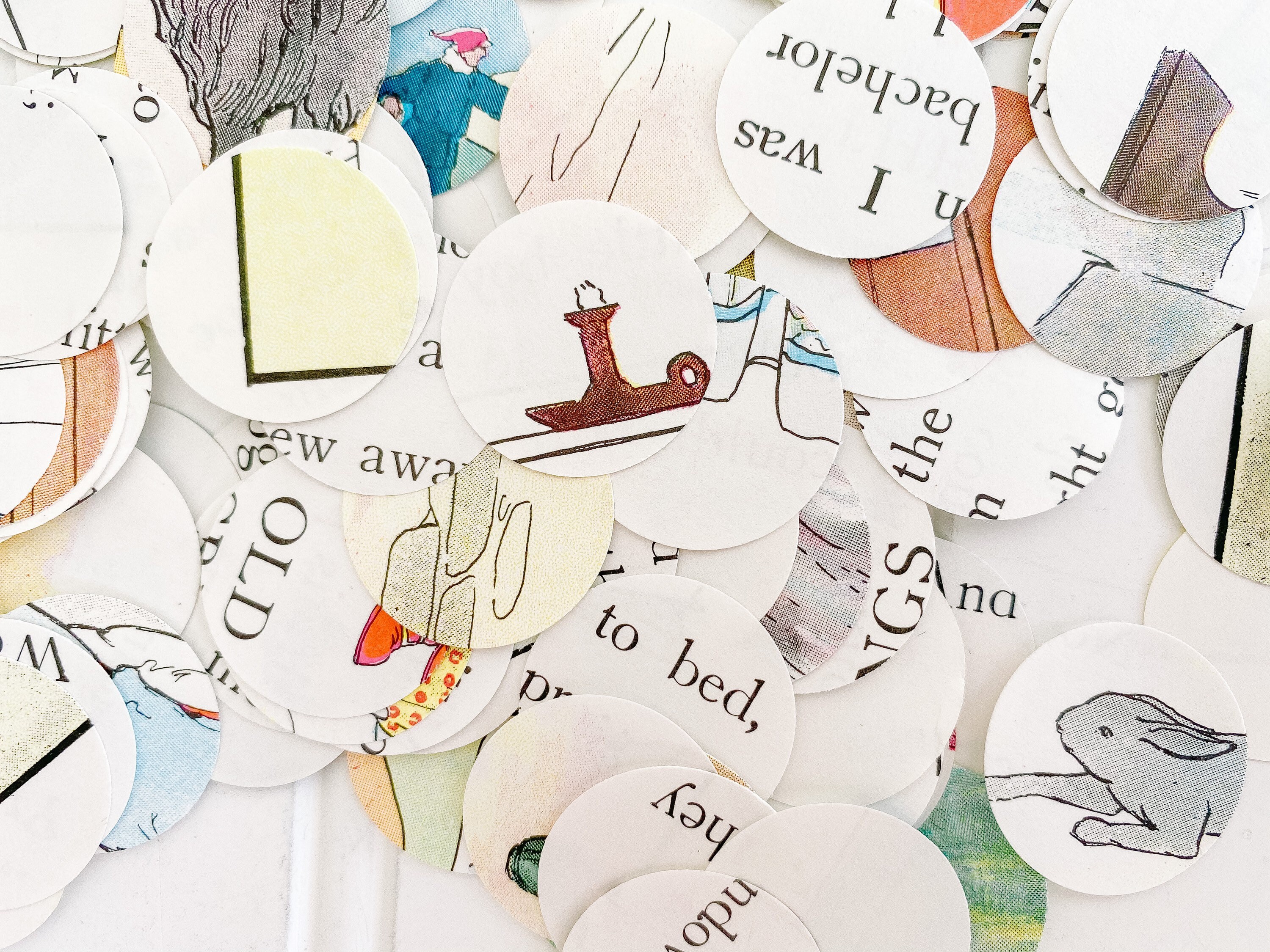 Book Confetti / Storybook Confetti / Vintage Book / Nursery / | Etsy