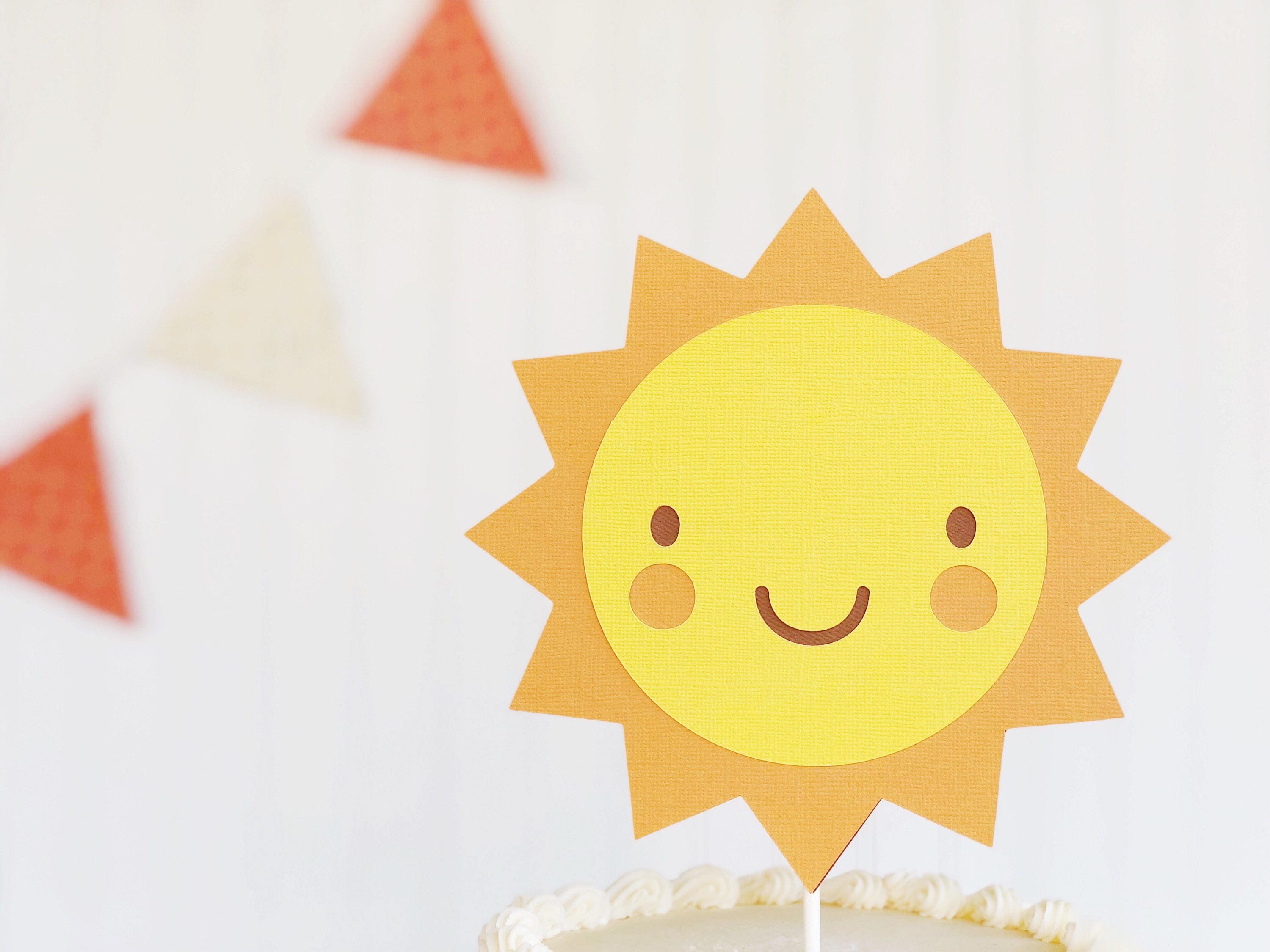 Sunshine / Sun / Smash Cake / Cake Topper / First Birthday - Etsy