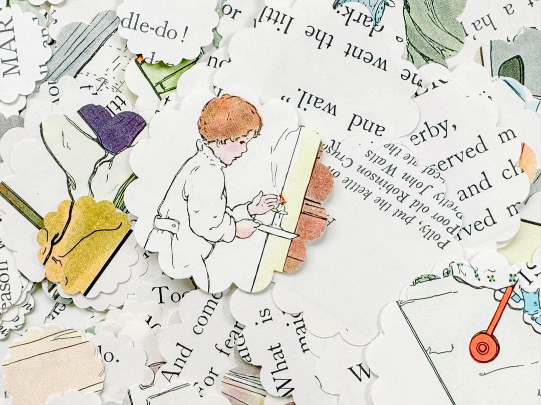 Book Confetti / Storybook Confetti / Vintage Book / Nursery / Baby ...