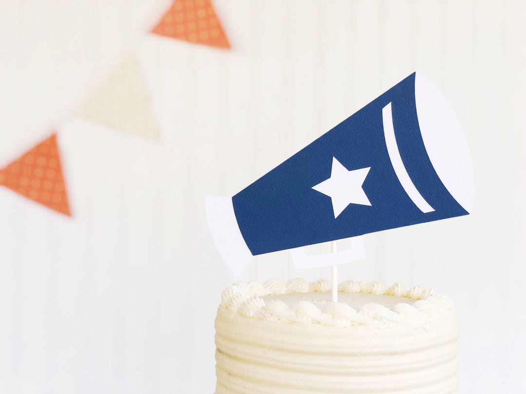 Cheerleader / Megaphone / Cake Topper / First Birthday / Cheerleading ...