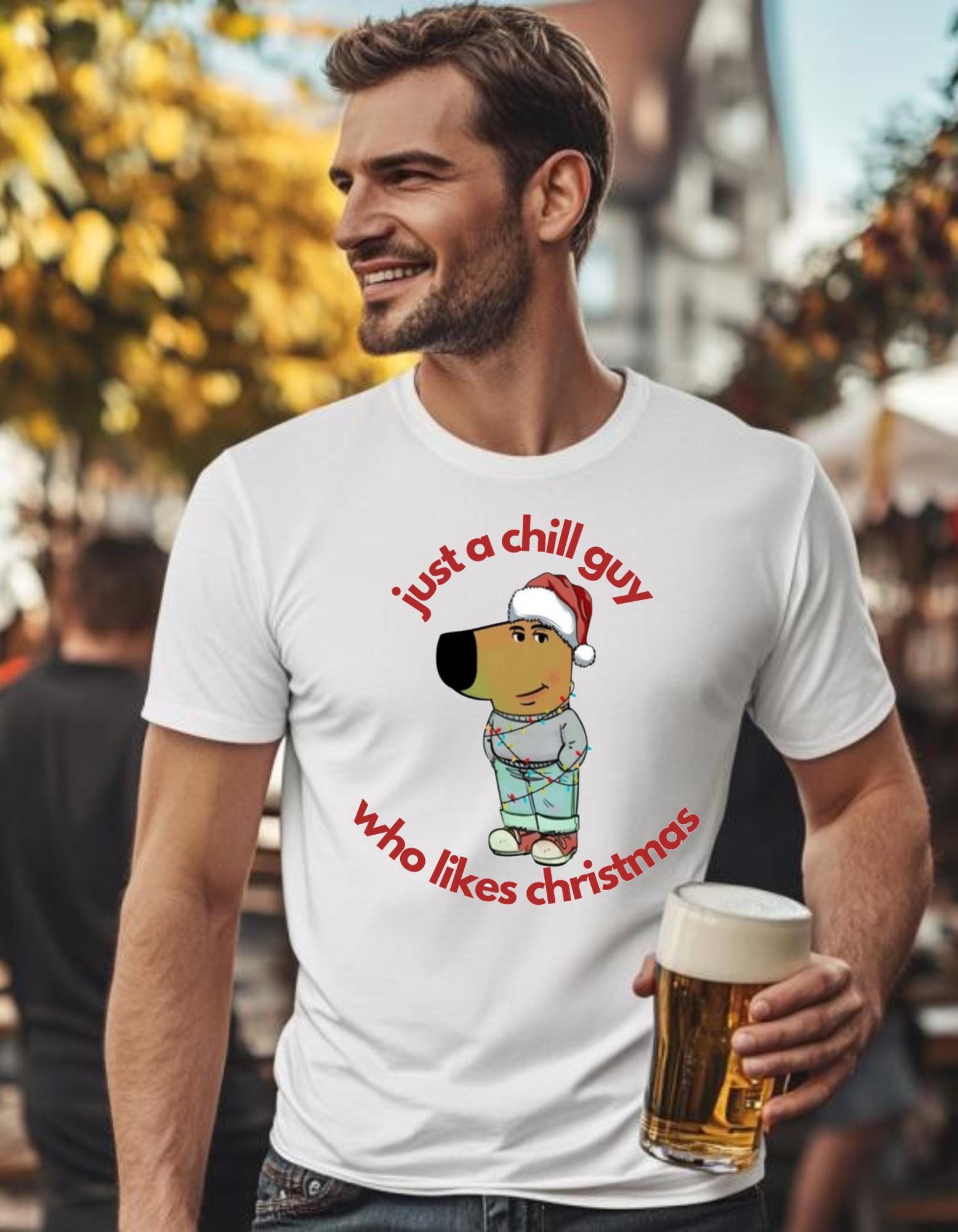 Chill Guy Meme PNG, Chill Guy Who Likes Christmas, Funny Christmas PNG ...