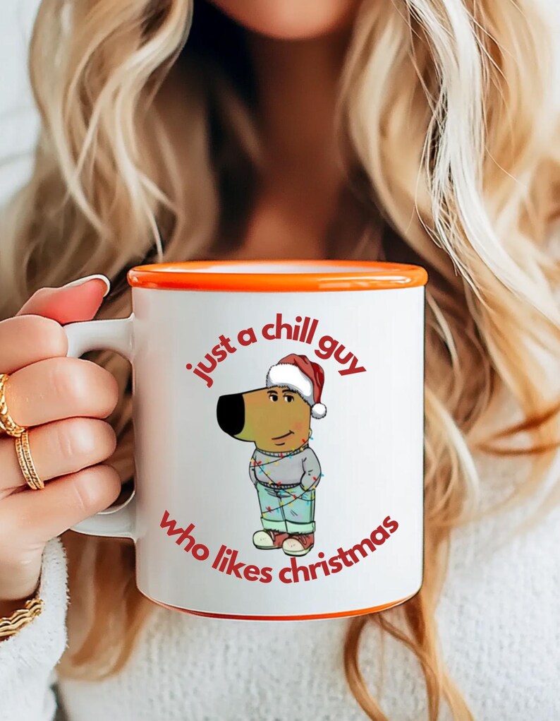 Chill Guy Meme PNG, Chill Guy Who Likes Christmas, Funny Christmas PNG ...