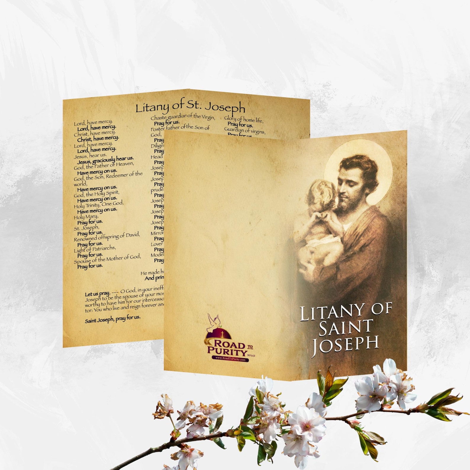 Litany of Saint Joseph - Prayer Card / 3" X 6" Folded (c) - Etsy