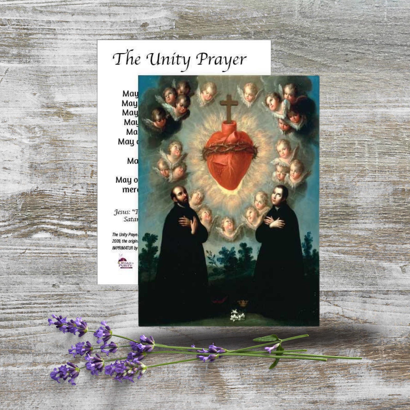 Unity Prayer - Holy Card / 2 1/2"x 3 1/2" (C) - Etsy