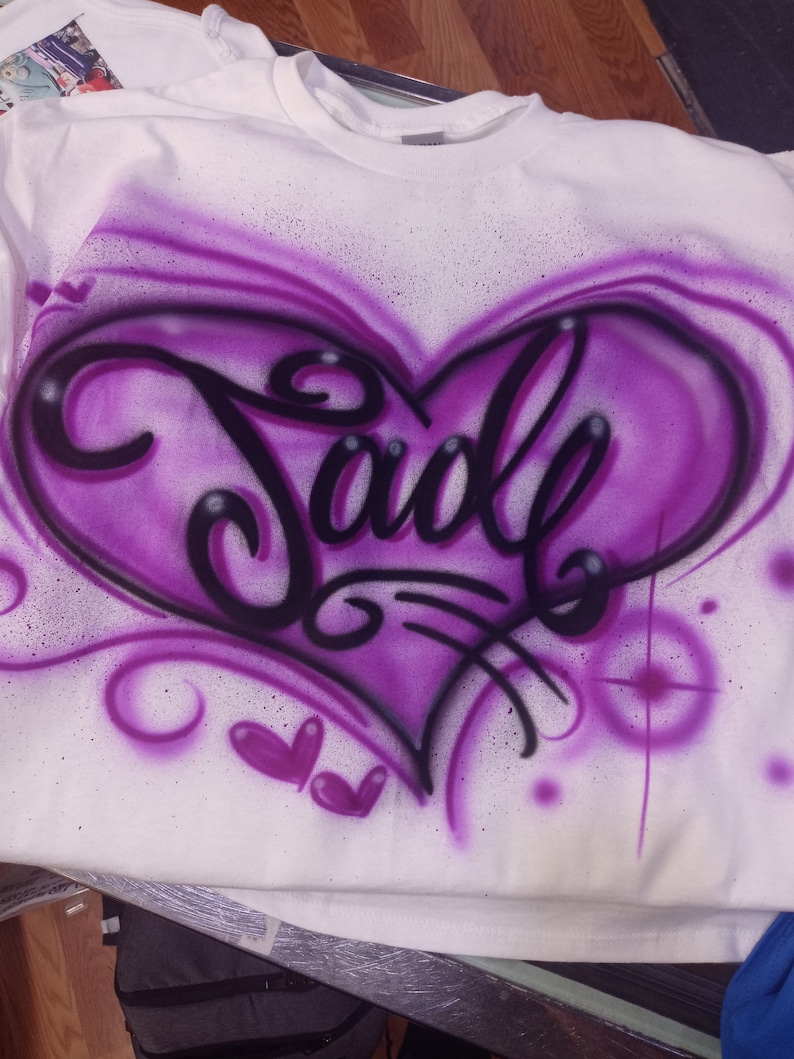 Cursive Style With Heart - Etsy