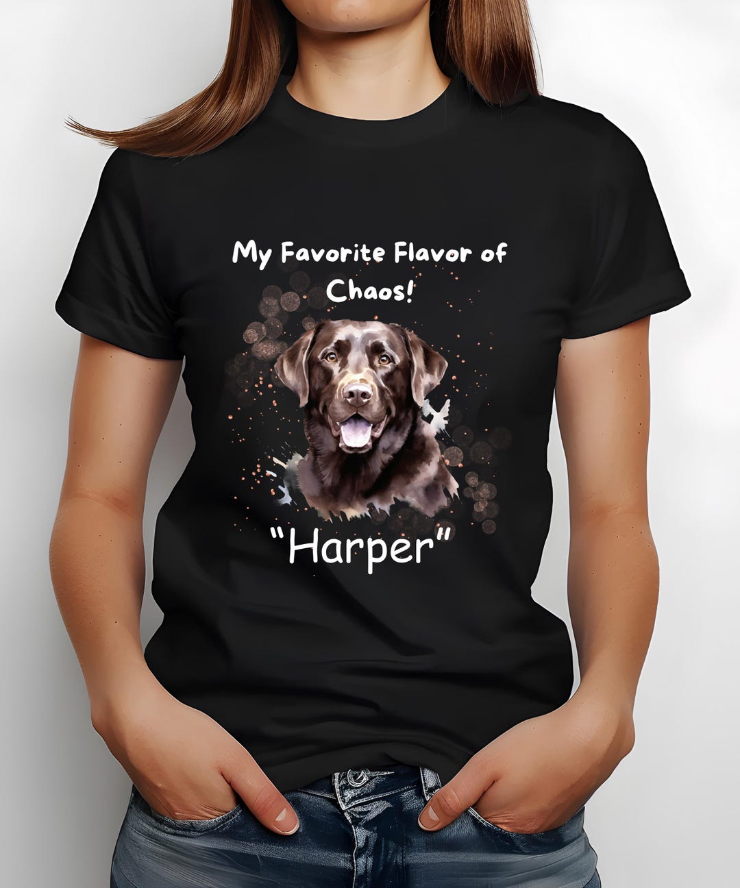 Personalized Chocolate Lab T-sirt, Chocolate Lab T-shirt, Gift for ...