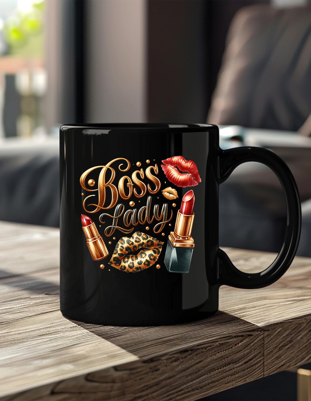 Boss Lady Ceramic Mug - Girl Power Coffee Cup, Boss Vibes Tea Mug ...