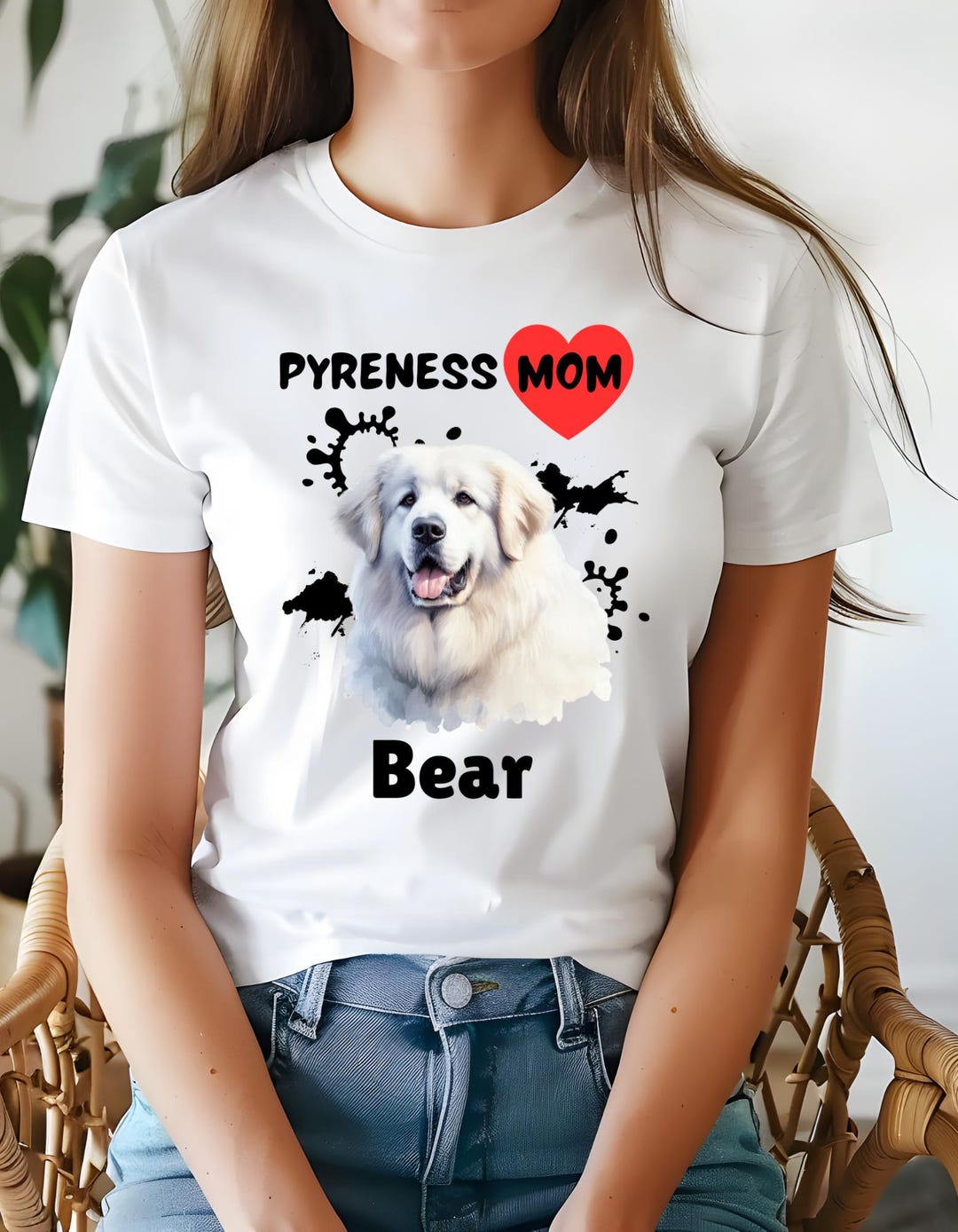 Personalized Great Pyrenees Unisex Tee, Pyrenees Lover Shirt, Dog ...