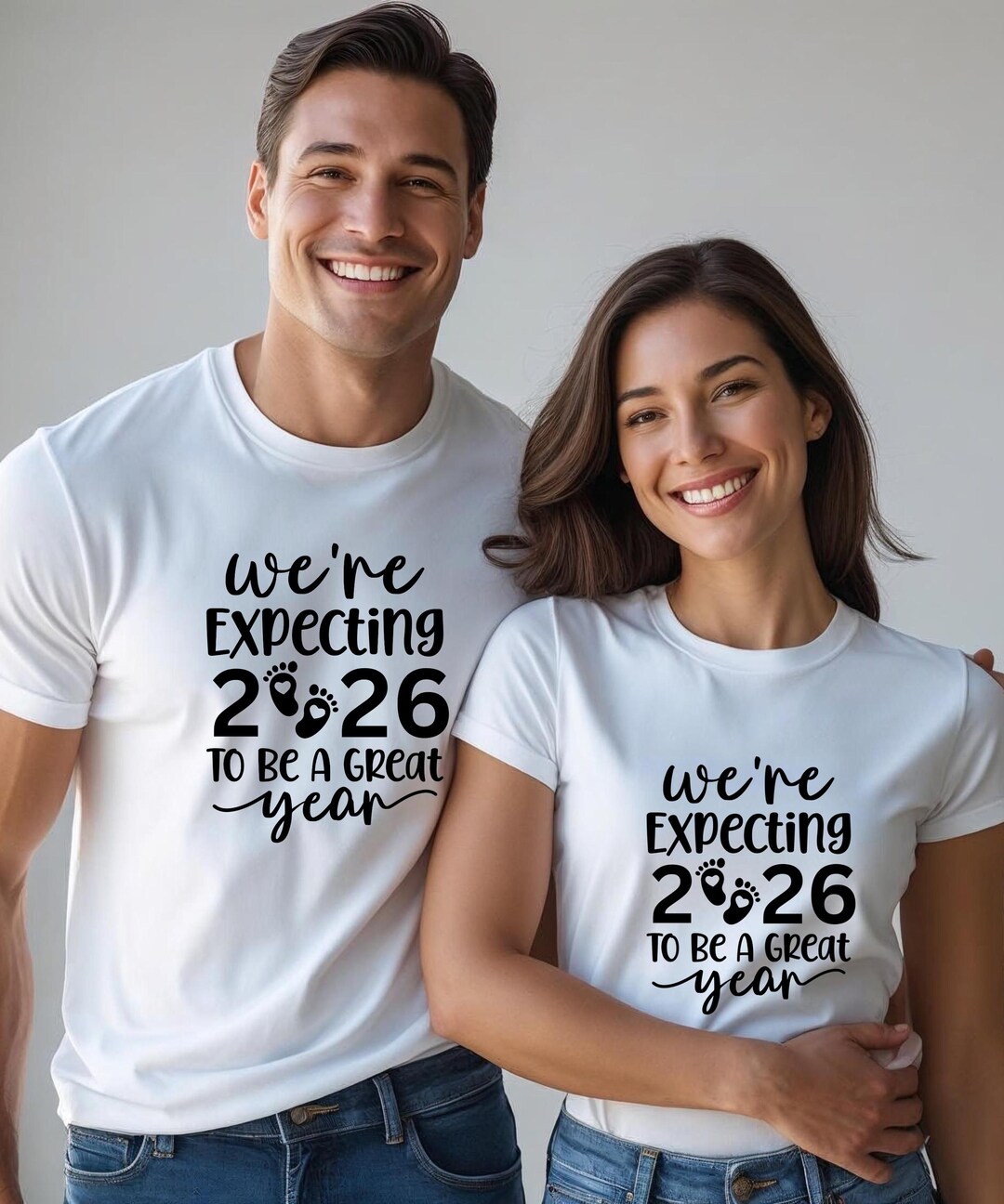 We're Expecting 2026 Pregnancy Announcement Tee, Expecting 2026, New ...