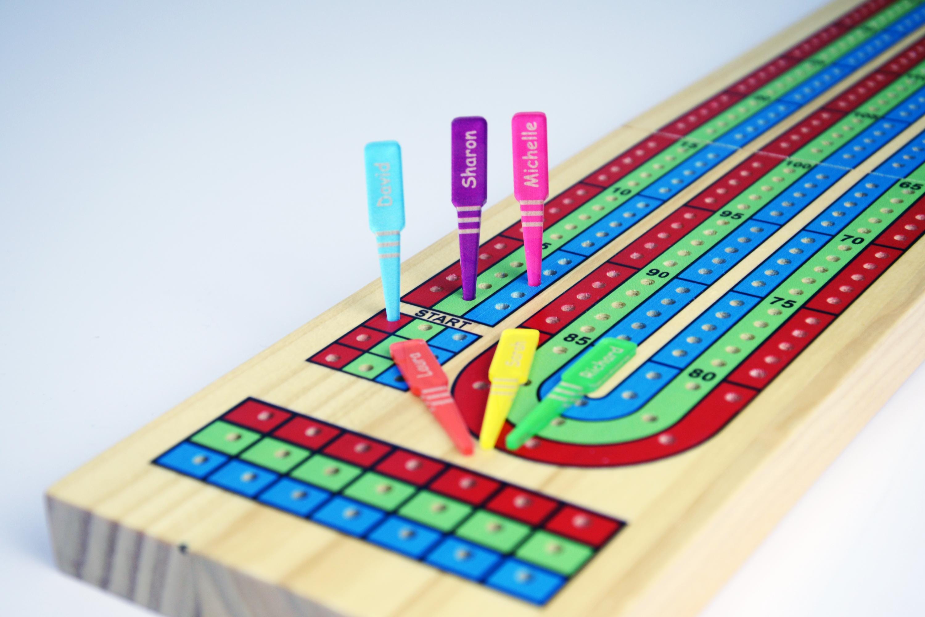 Customized Name Cribbage Pegs, Set of 3 Personalized Acrylic Cribbage ...