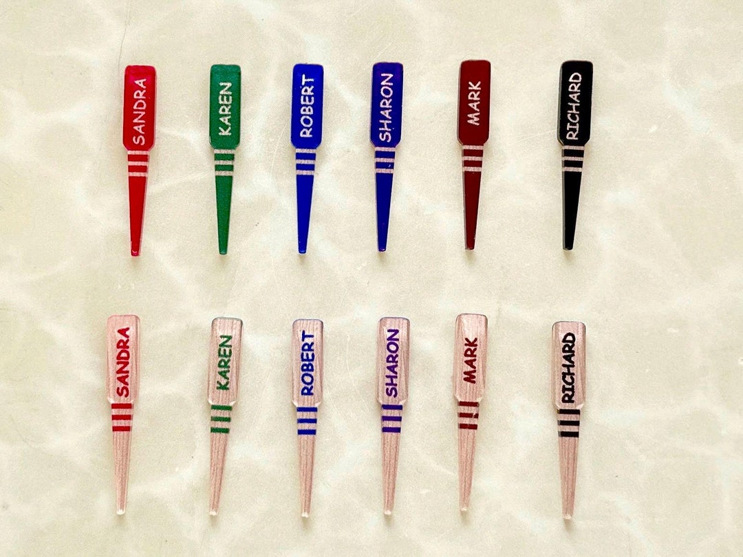 Personalized Acrylic Cribbage Pegs: Custom Name Set of 3 - Etsy