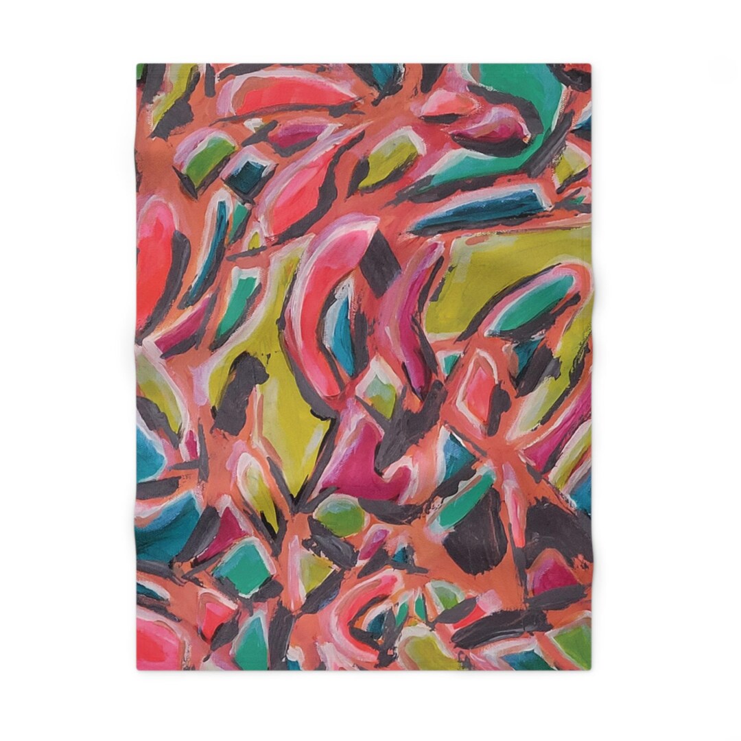 Retro 80's/90's Inspired Soft Fleece Baby Blanket - Etsy
