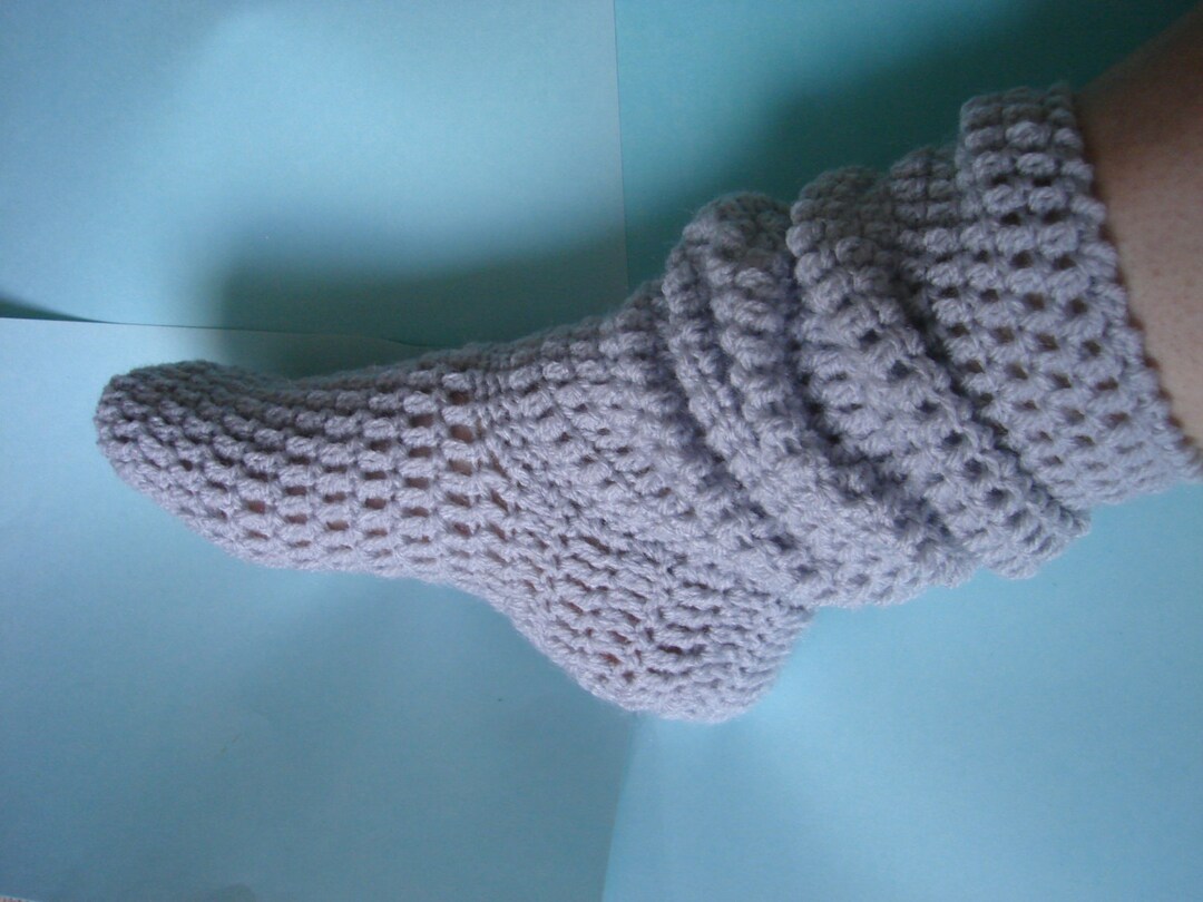 Instant Download Baby Slouch Sock Slipper Bootie Crochet Pattern With ...
