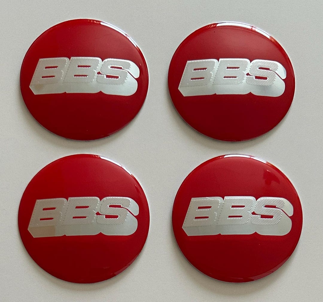 Set of 4 Red & Silver BBS 70mm (2.75 Inch) Wheel Hub Center Stickers - Etsy