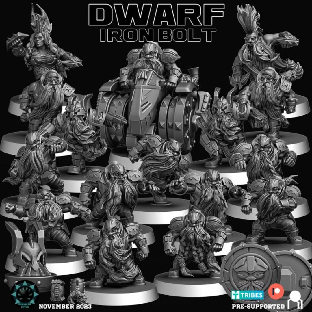 Dwarf Fantasy Football Team, Dwarves - Etsy