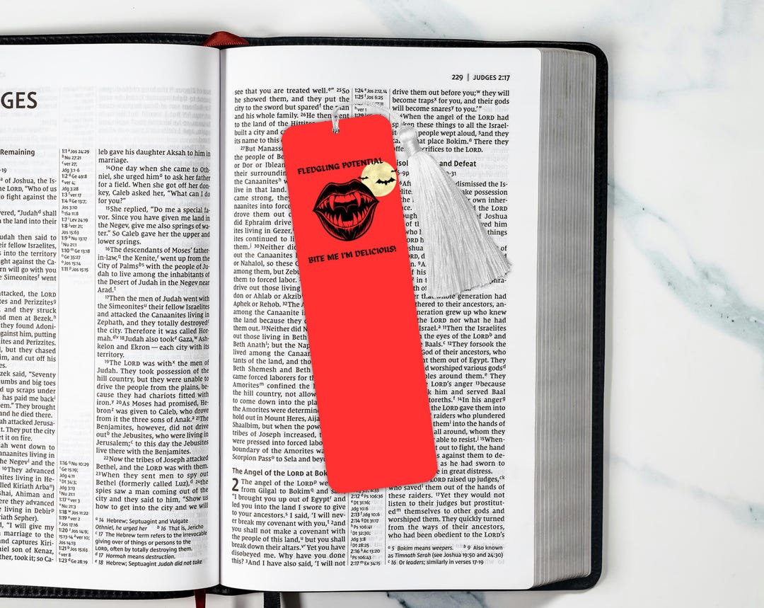 Vampire Bookmark - Fledgling Potential | Cute Gift | Birthday | Page ...