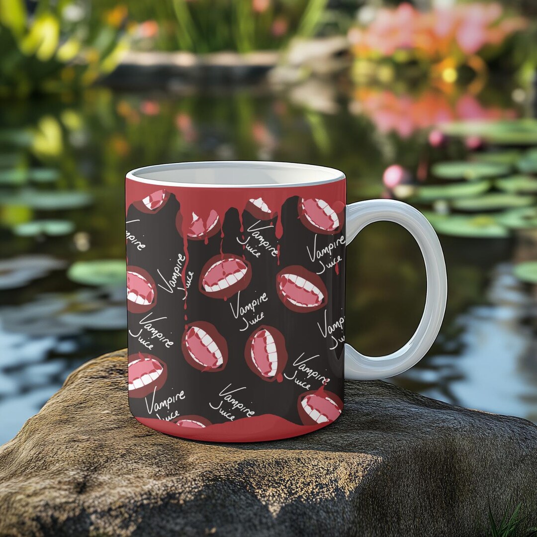 Vampire Cup / Mug / Coaster (vampire Juice), Custom Vampire Lover Mug ...