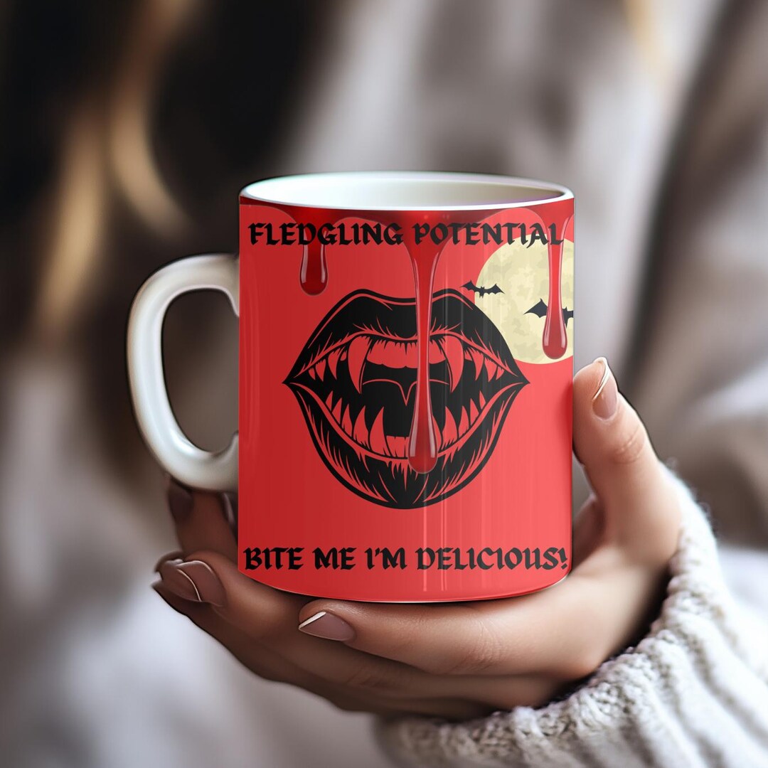 Vampire Cup / Matching Coaster 4 Styles Available, Custom Vampire Lover ...
