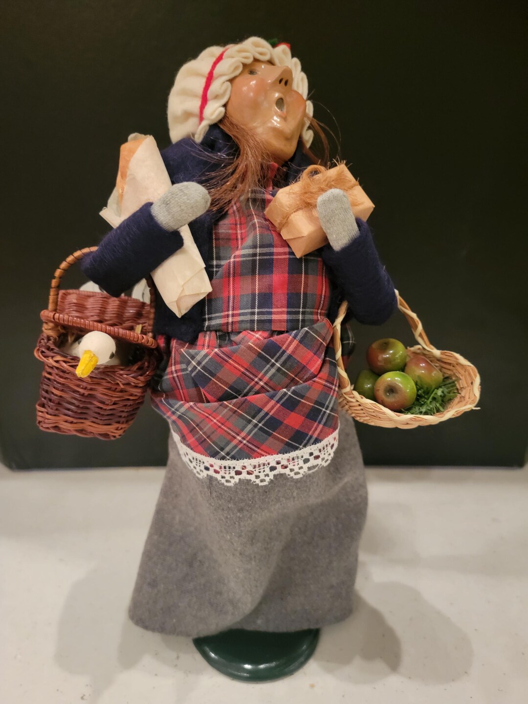 Byers' Choice LTD. the Carolers Woman With Groceries - Etsy