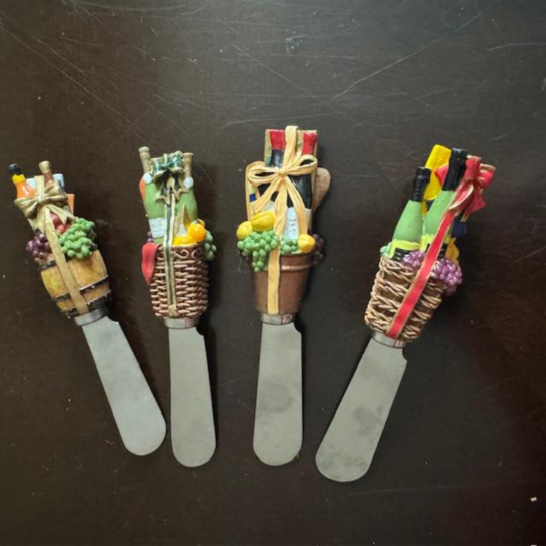Set of 4 Cute Gift Basket Cheese Spreaders! - Etsy