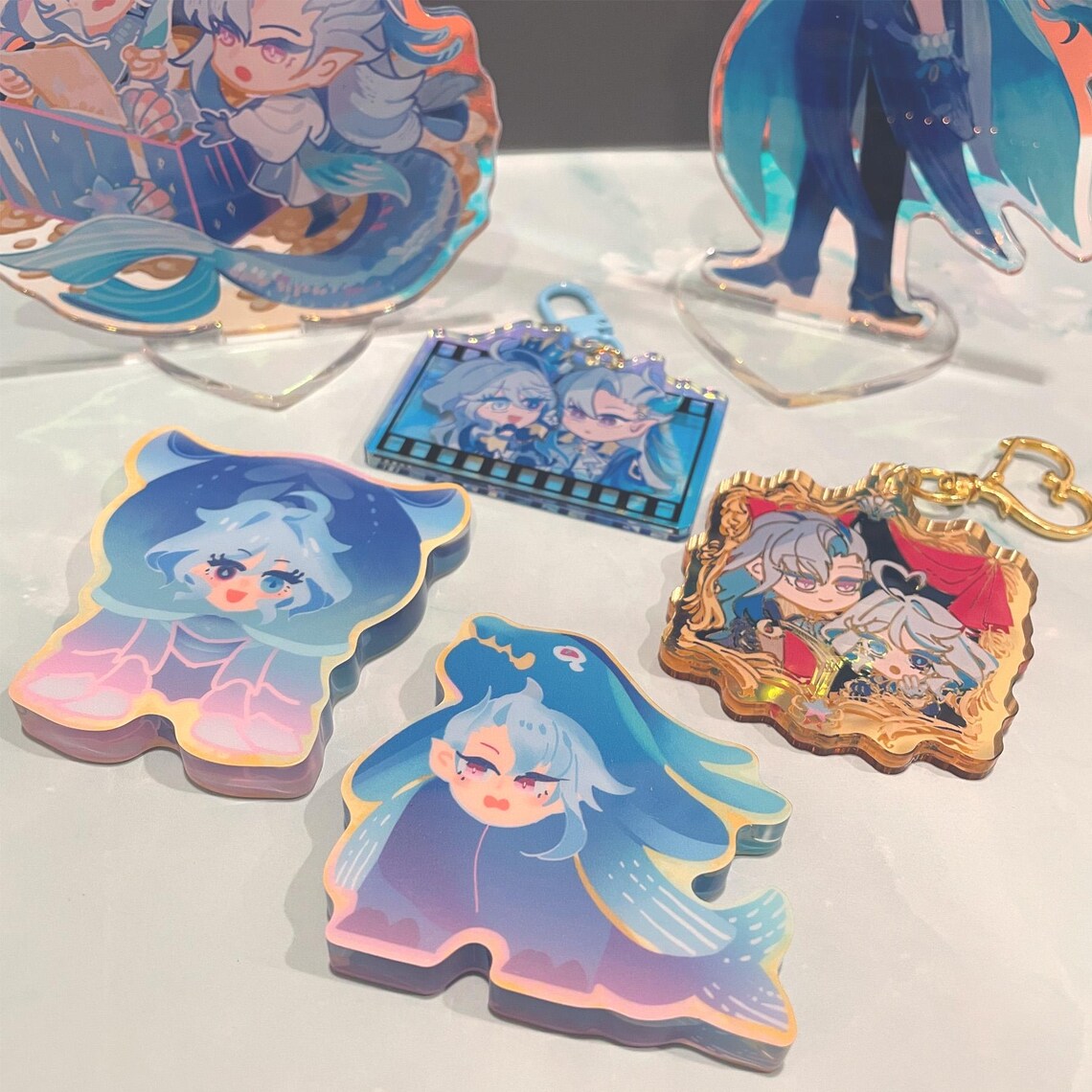 Genshin Furina Neuvillette Keychain Neuvifuri Standee **LAST CHANCE ...