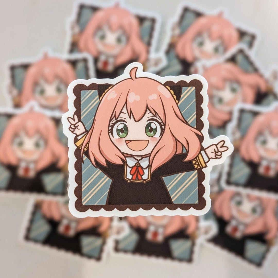 Anya Vinyl Sticker | Spy X Family Anime | Waterproof Matte or Glossy ...