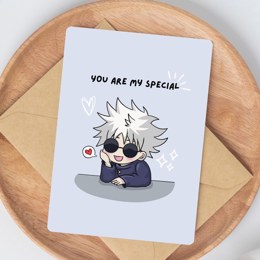 JJK Gojo Anime Personalized Card | Chibi Cute Greeting for Birthday ...