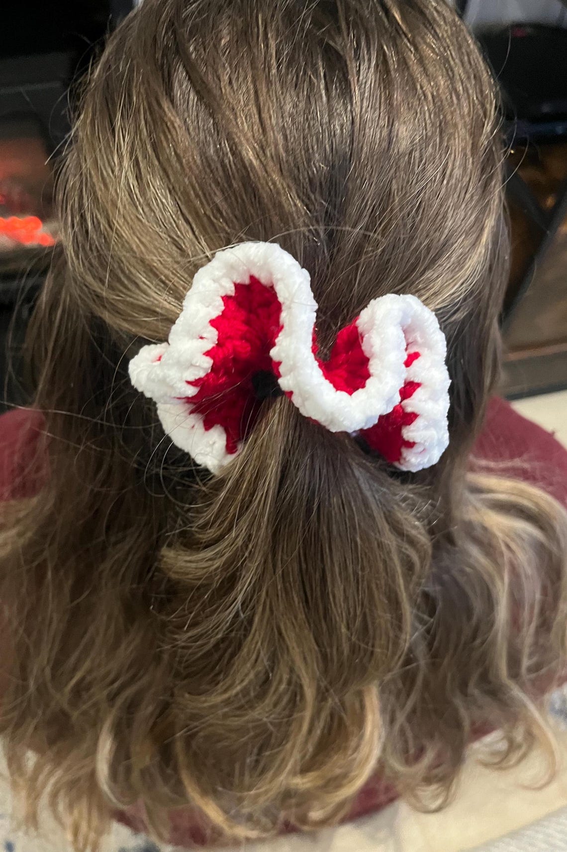 Christmas Crochet Scrunchie Festive Scrunchie - Etsy