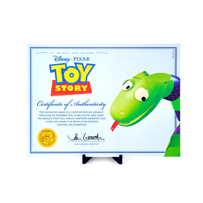 1:1 Scale Toy Story Certificate of Authenticity Replica – Handmade ...