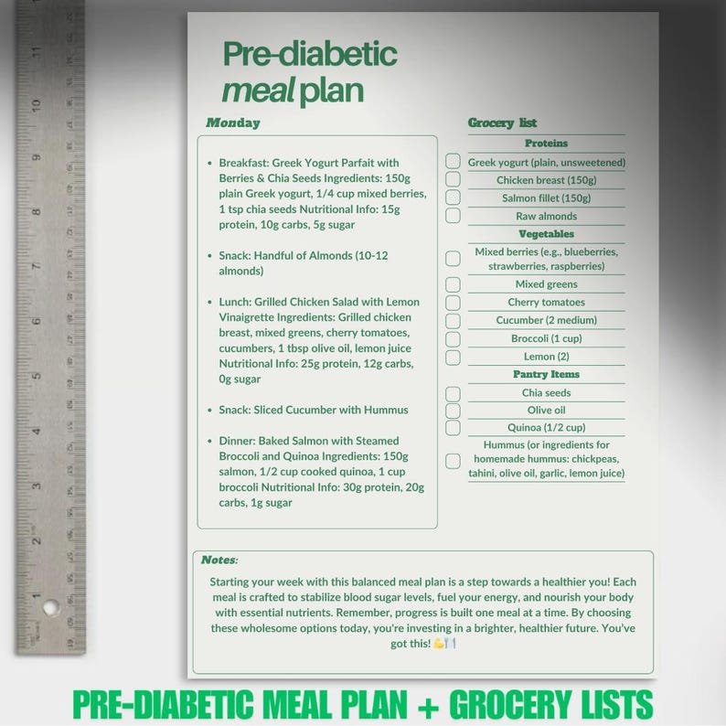 Pre Diabetic Meal Plan, Pre Diabetic Food List, Prediabetes Snacks ...