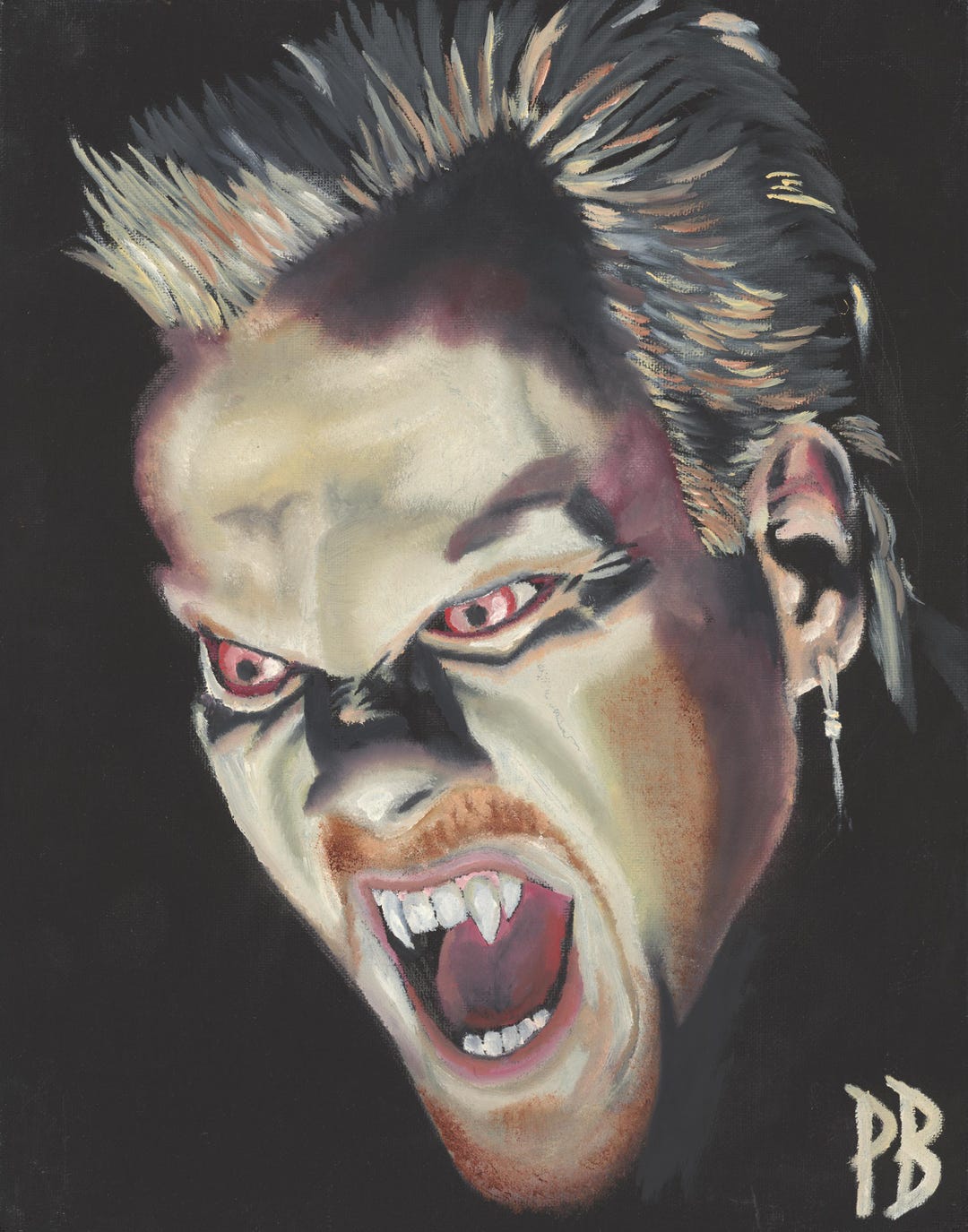 Vampire Horror Art Print – Dark Gothic Wall Art, David From the Lost ...