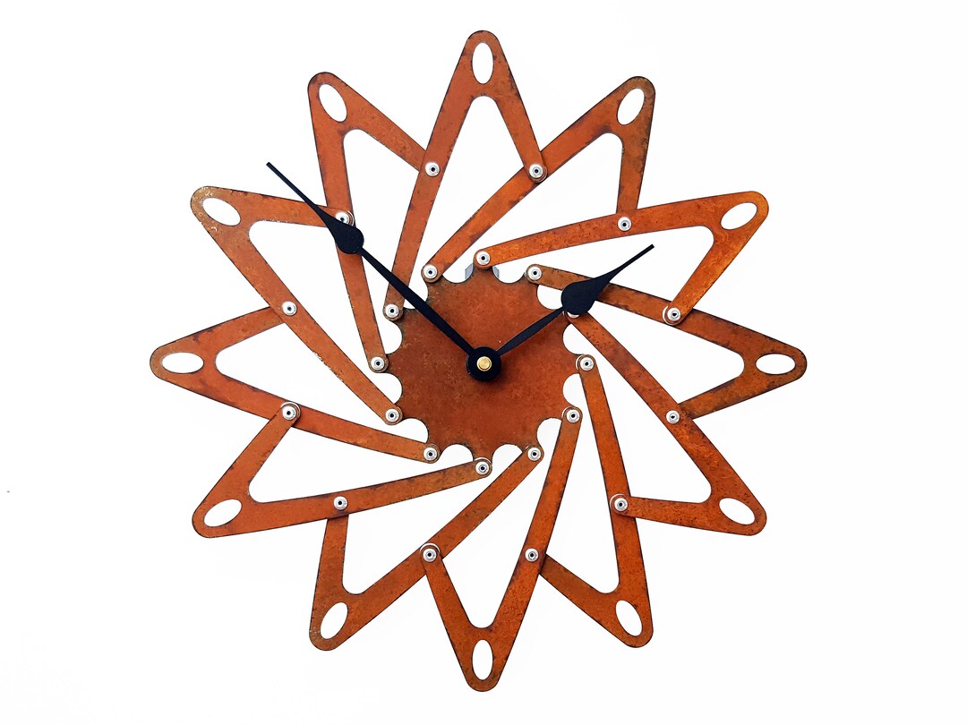 Pinwheel I Propeller Wall Clock / Rustic Home Decor / Handmade Feng ...