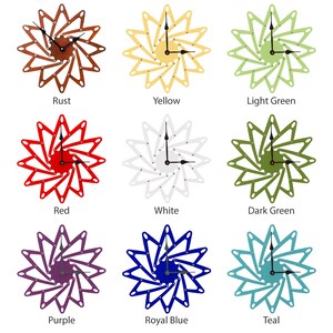 Pinwheel I Unique Wall Clock / Steampunk Metal Art / Modern - Etsy