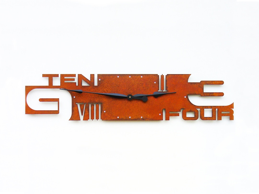 Outnumbered VI Wall Clock With Numbers / Oversize Metal Art Giant Home ...