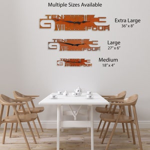Outnumbered VI Wall Clock With Numbers / Oversize Metal Art Giant Home ...
