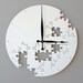 Puzzle V Round Wall Clock / Industrial Modern Metal Wall Art / Original ...
