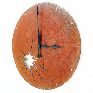 Extra Large Wall Clock Unique Rustic / Giant Metal Big | Etsy