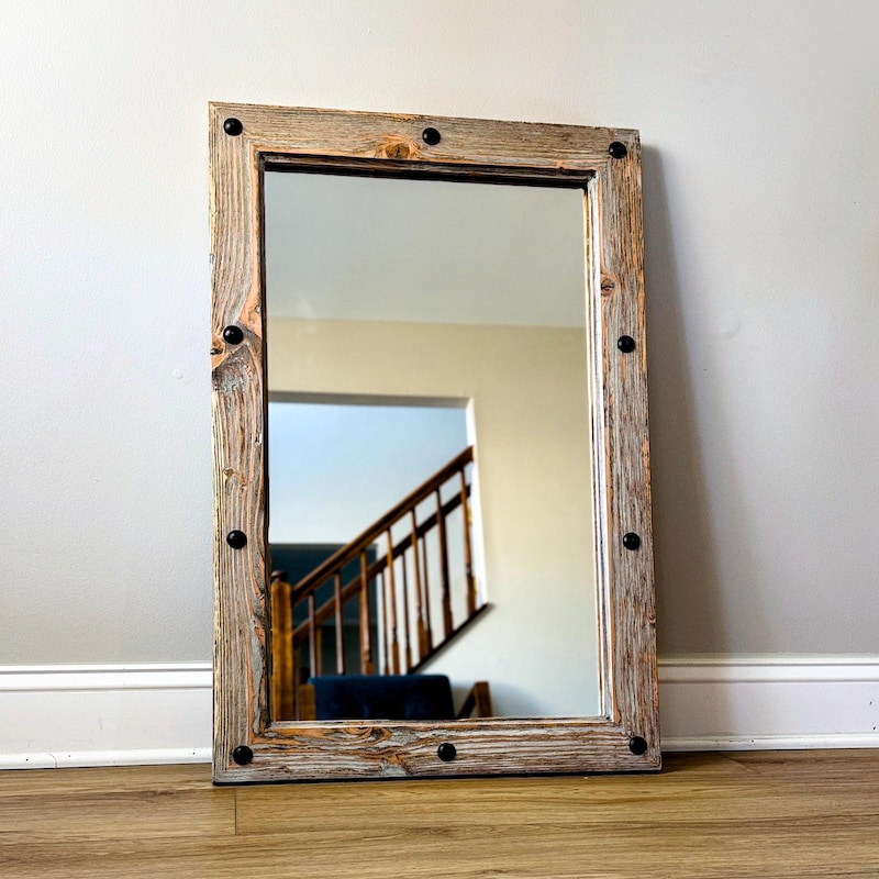 Rustic Mirror - Etsy