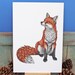 Red Fox Illustration A4 Print - Etsy