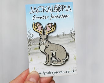 Jackalope Hard Enamel Pin - Etsy