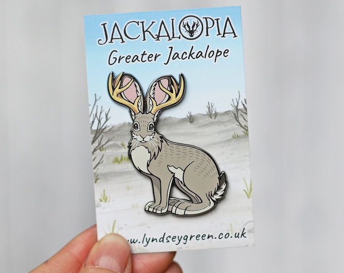 Jackalope Hard Enamel Pin - Etsy