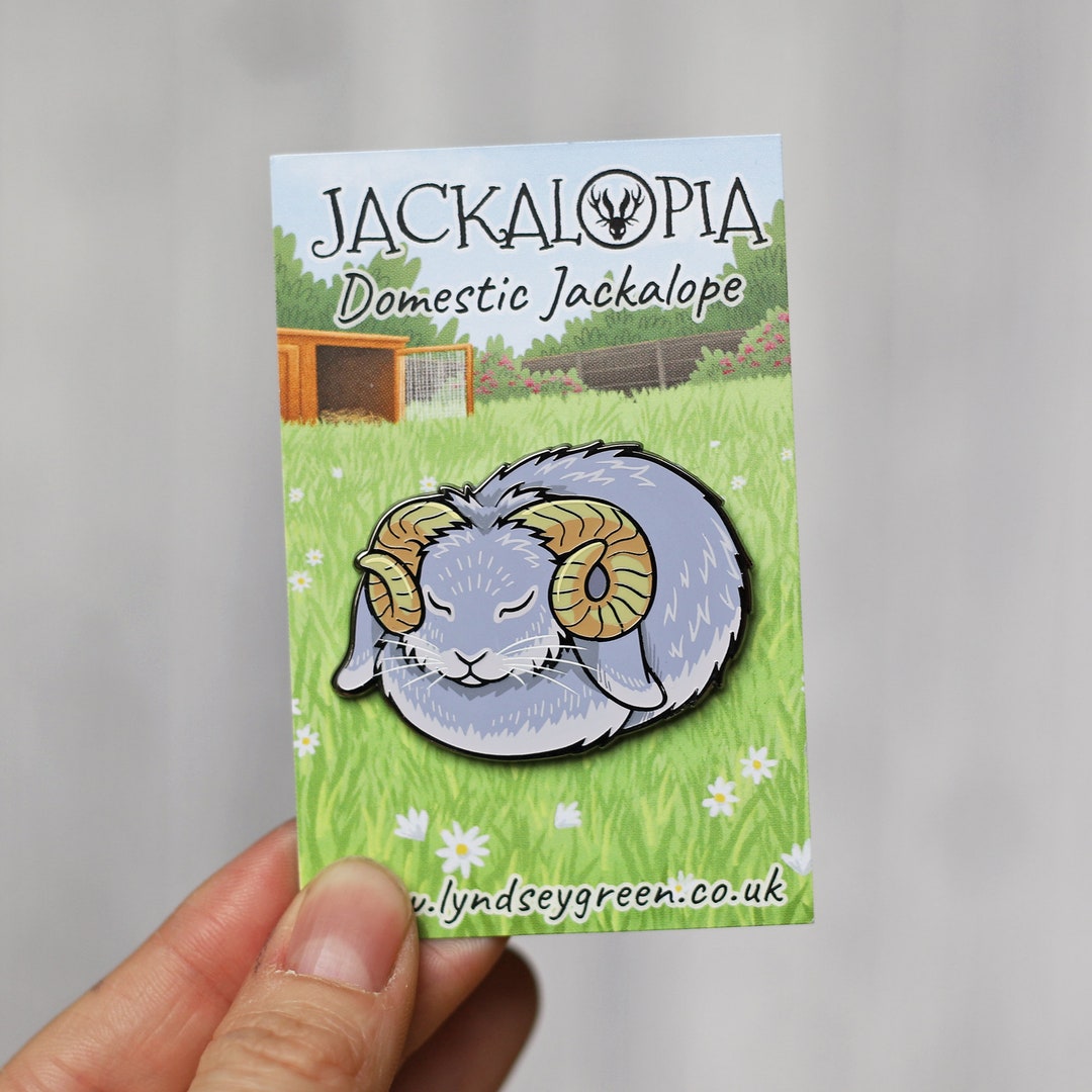 Domestic Jackalope Hard Enamel Pin - Etsy