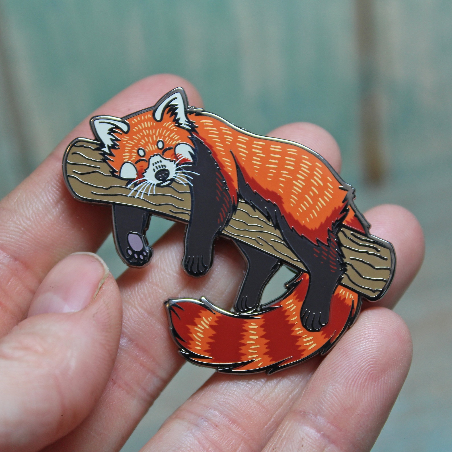 Red Panda Hard Enamel Pin Badge - Etsy