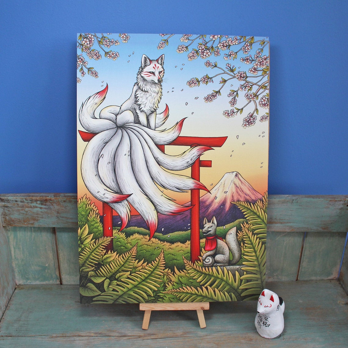 Kitsune Illustration A3 Print - Etsy