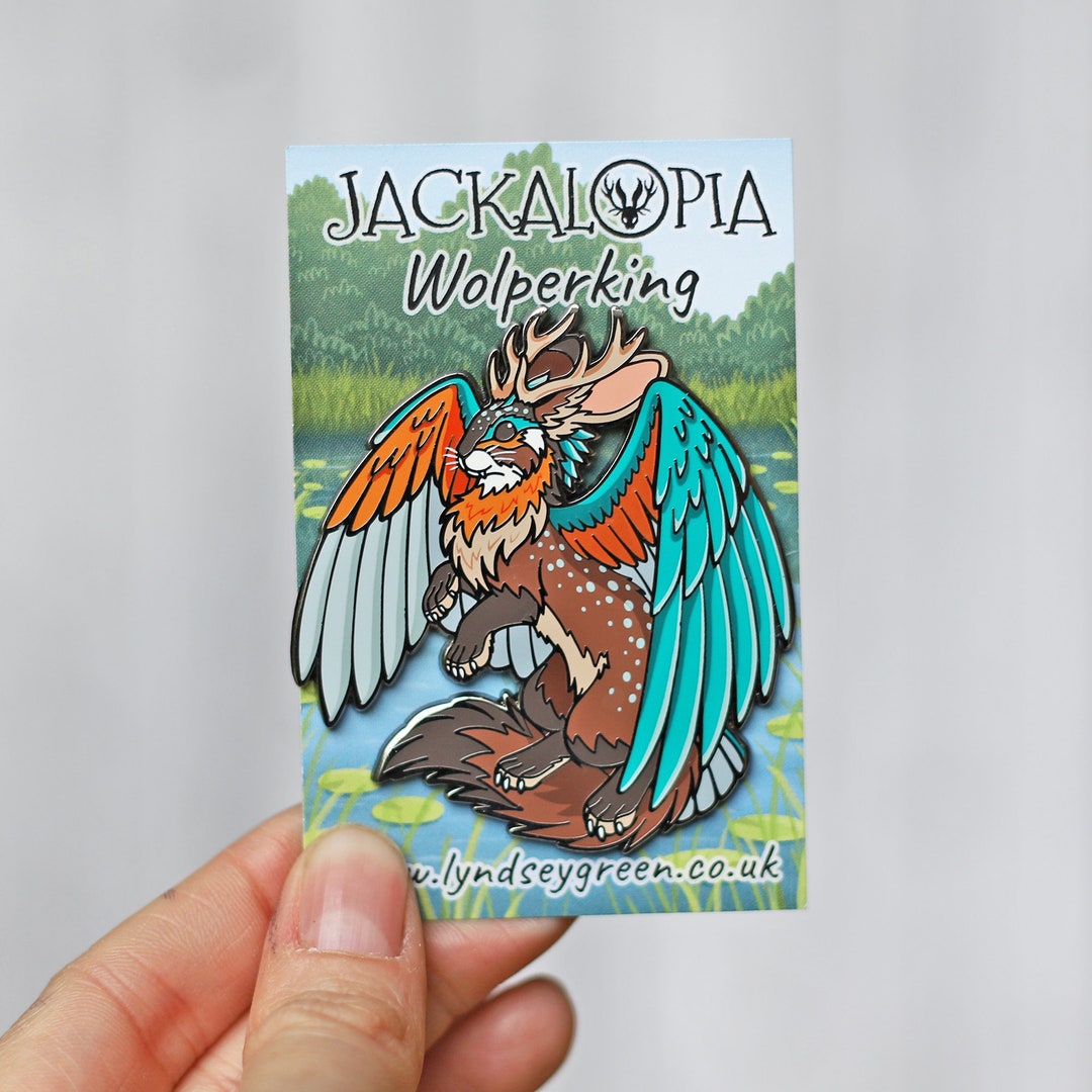 Wolperking Large Hard Enamel Pin - Etsy
