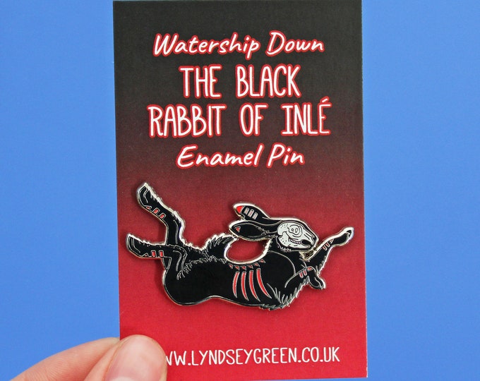 The Black Rabbit of Inlé Hard Enamel Pin Badge - Etsy