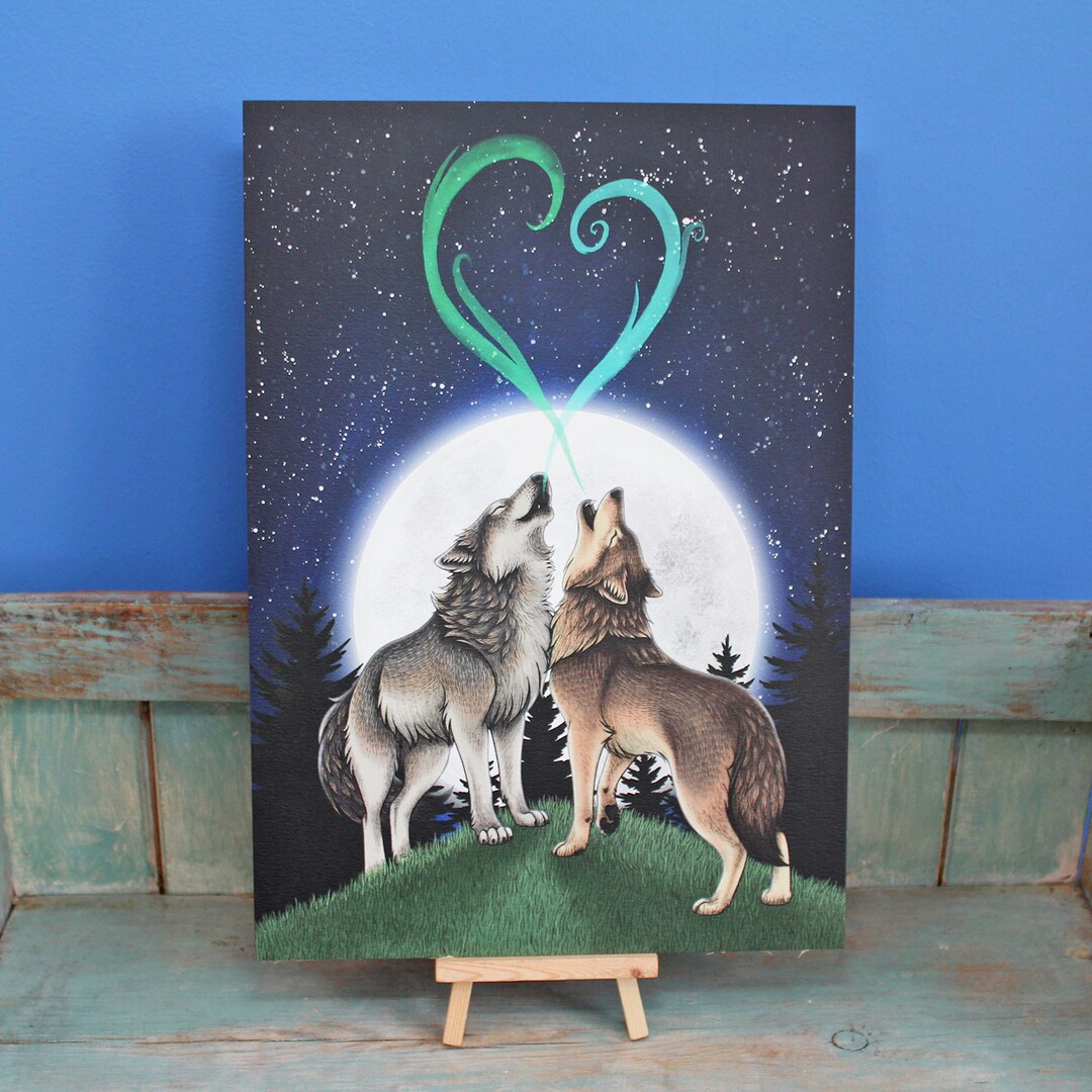Wolf Song Illustration A3 Print - Etsy